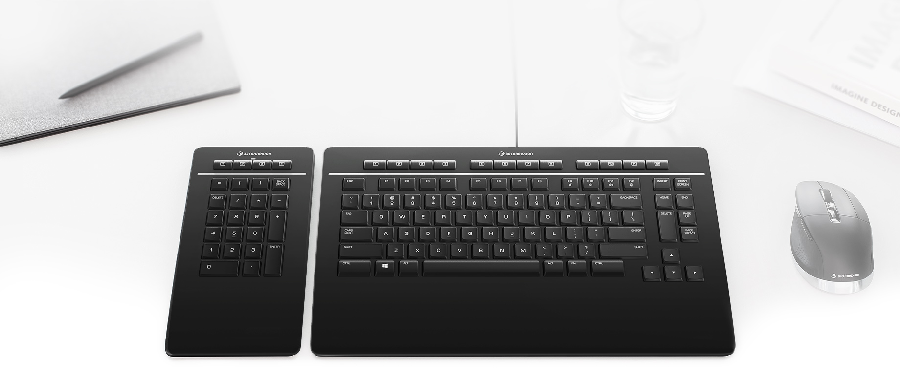 3Dconnexion Keyboard Pro with Numpad, US (QWERTY) - LEAP Australia Pty Ltd